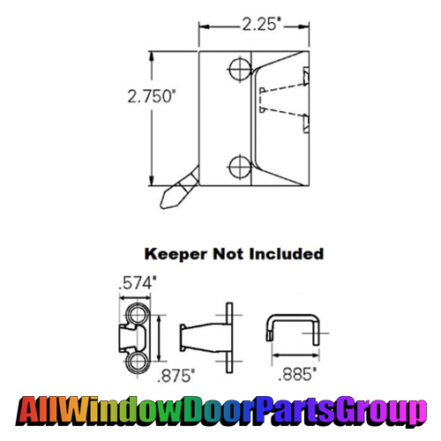 Casement Awning Window Sash Lock - ALL WINDOW DOOR PARTS